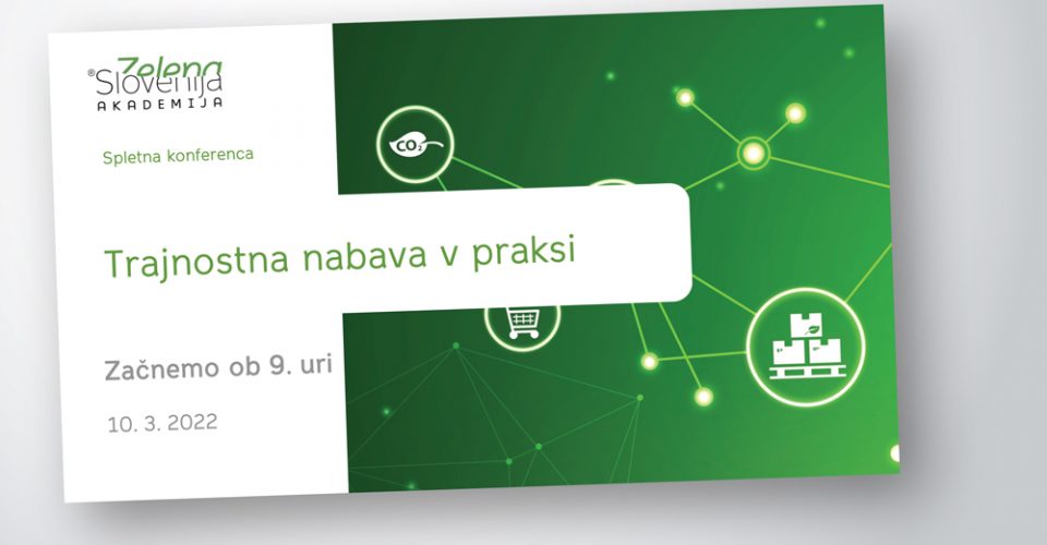 Spletna konferenca “Trajnostna nabava v praksi” | Fitmedia